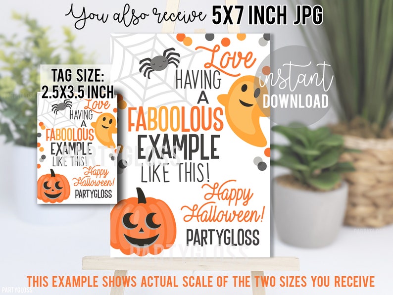 Appreciation Happy Halloween Printable Gift Tags, Thanks for Being so ...