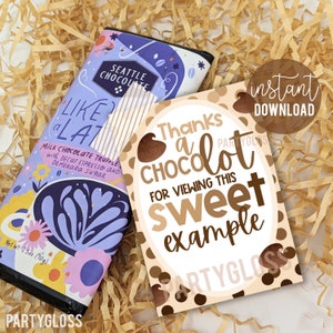 Chocolate Appreciation Printable Gift Tags, Thanks for All You Do ...