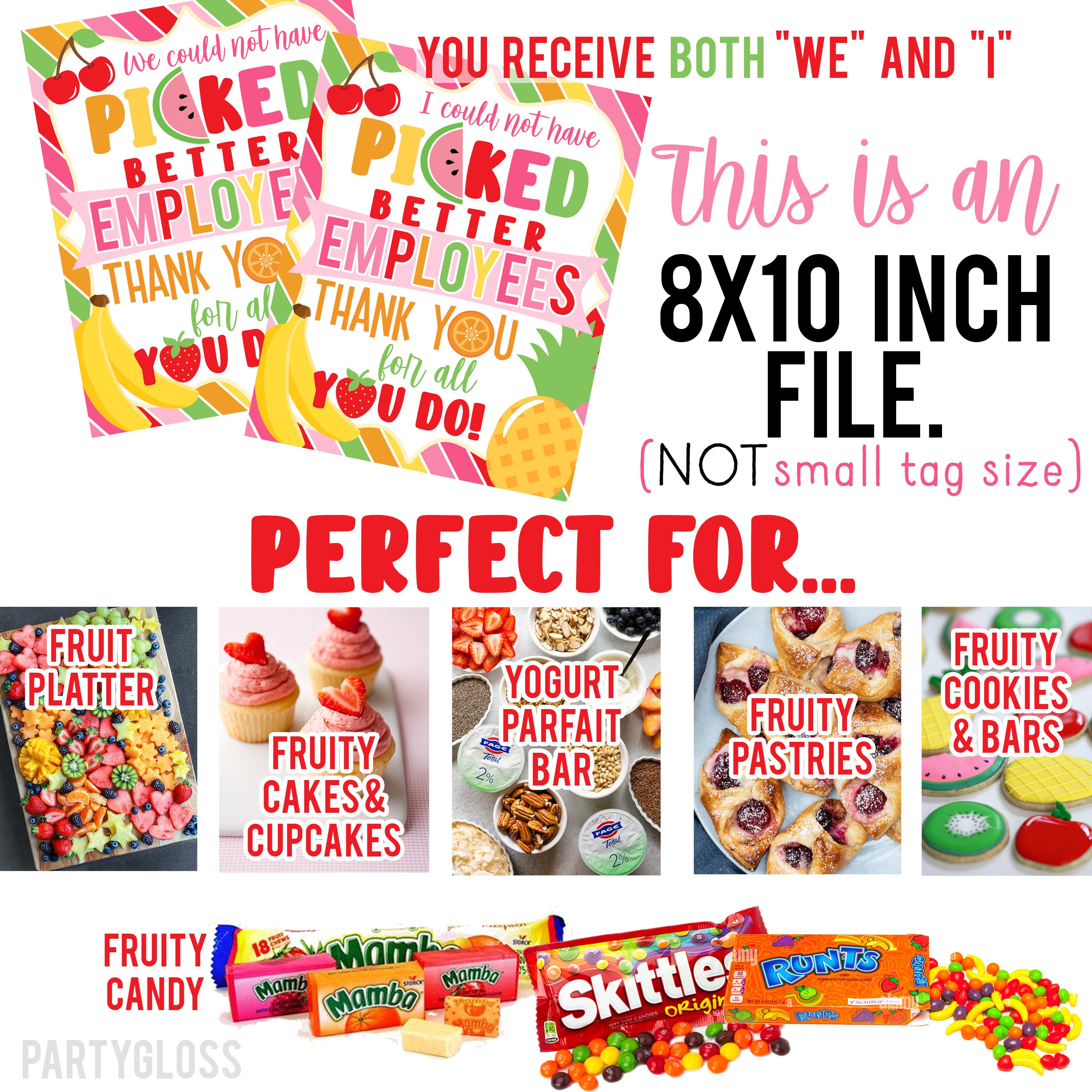 Social Worker Appreciation Print | Fruit Treat Printable | Social ...