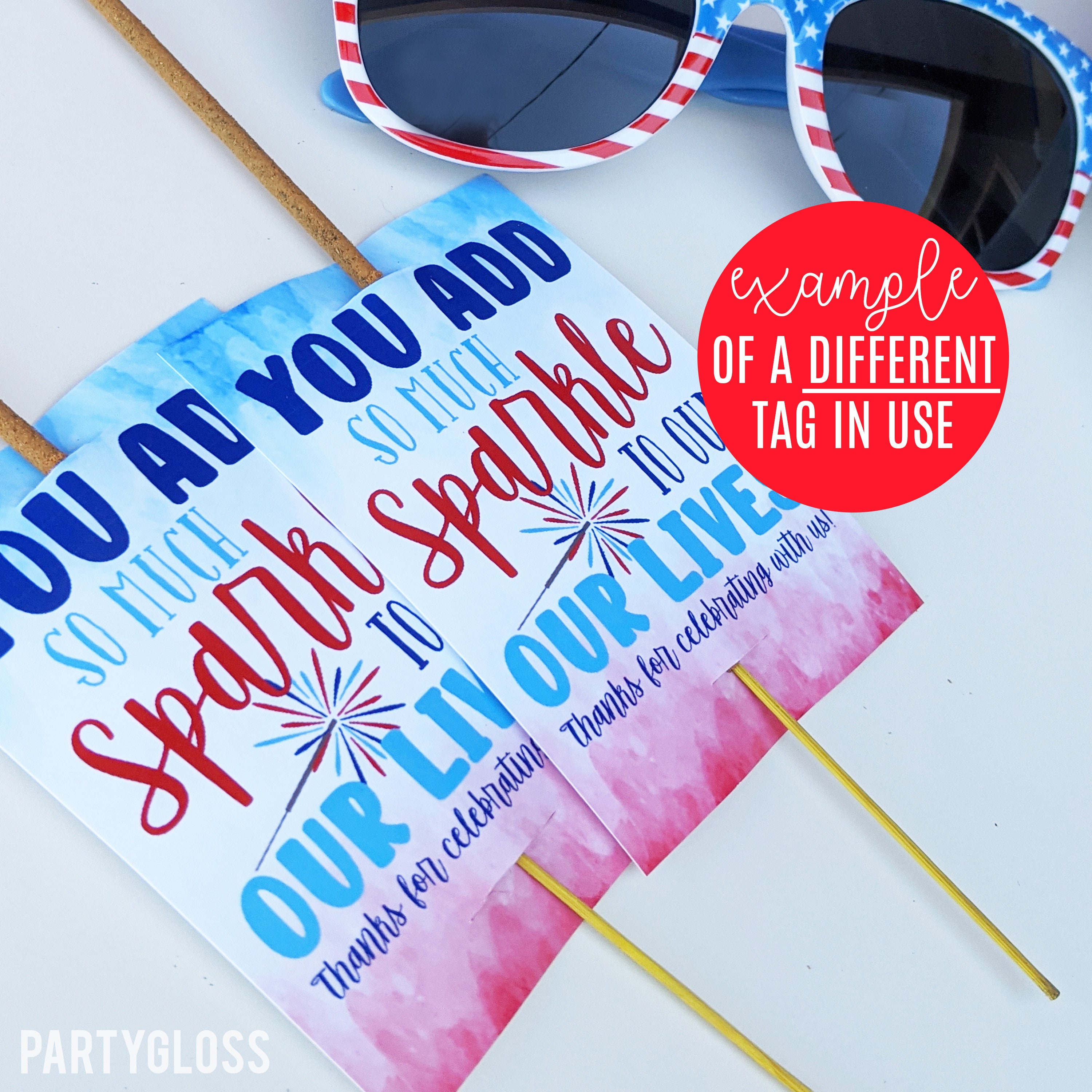 4th of July Referral Marketing Printable Tags, Pop It Tag Marketing Pop ...