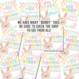 S'mores Peeps Printable Bag Toppers, Happy Easter Bunny Zip Label No ...