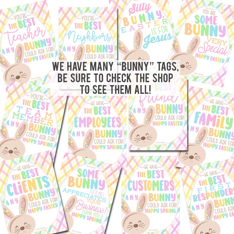 S'mores Peeps Printable Bag Toppers Happy Easter Bunny - Etsy