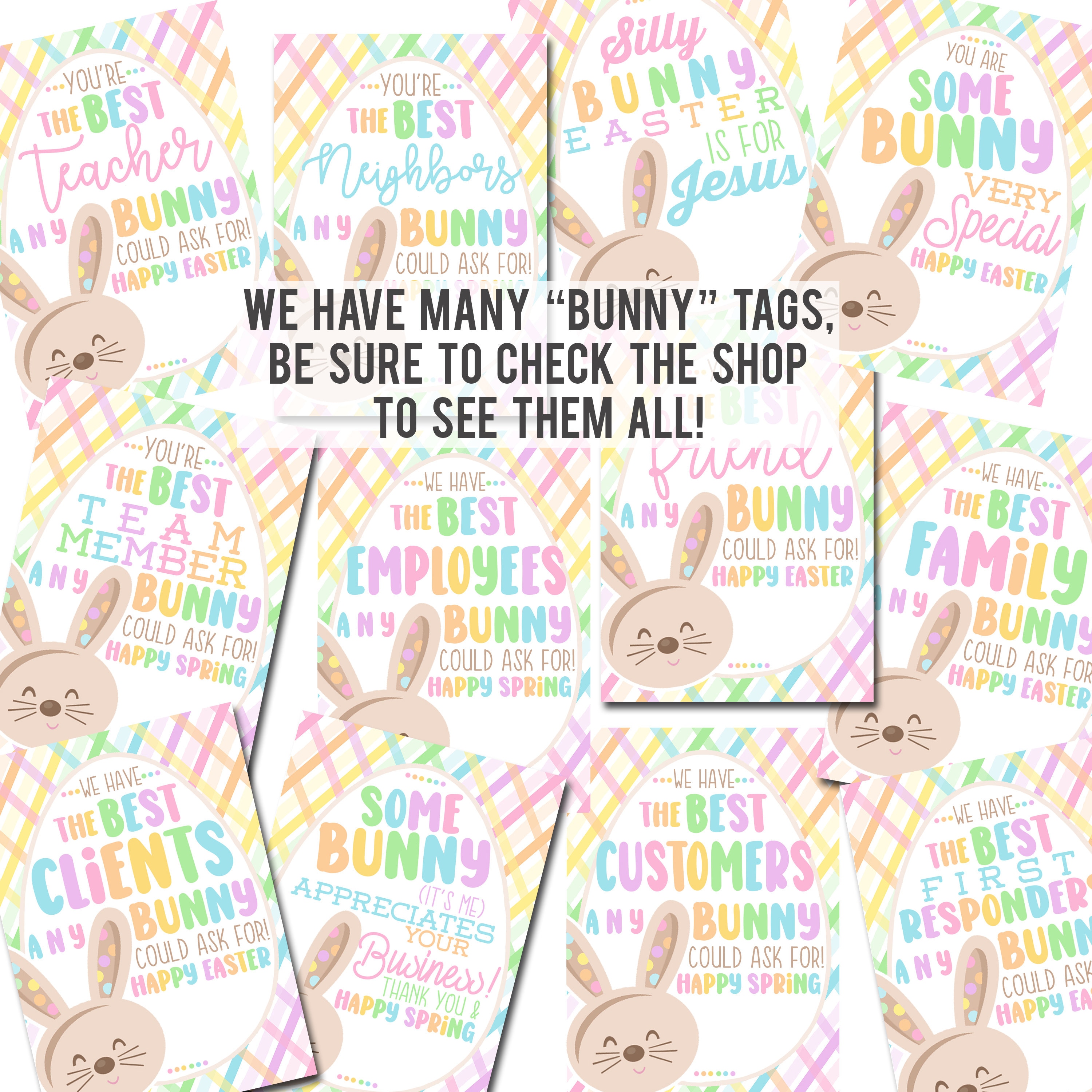 Teacher Appreciation Printable Tags, the Best Teacher Any Bunny Could ...