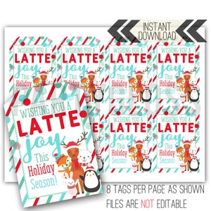 Teacher Christmas Gift Printable Tag | Christmas Staff Gift | Holiday ...
