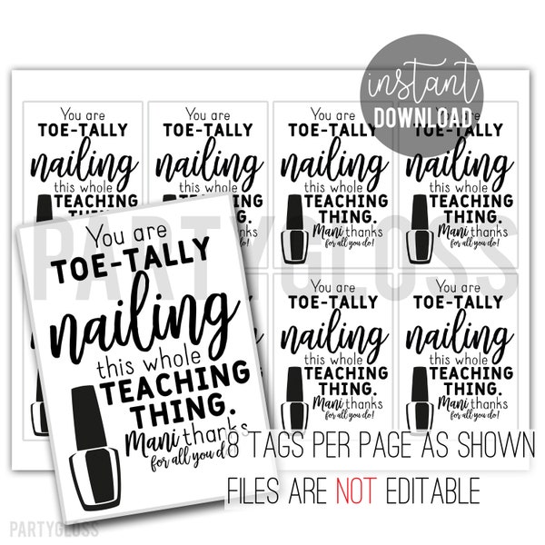 Nail Polish Tag - Etsy