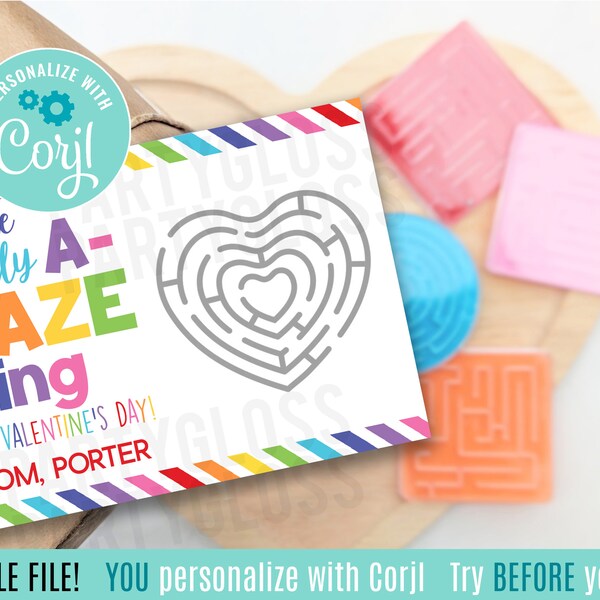 Maze Valentine - Etsy