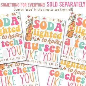 Teacher Appreciation Print, Soda Pop Teacher Lunch Break Room Sign ...