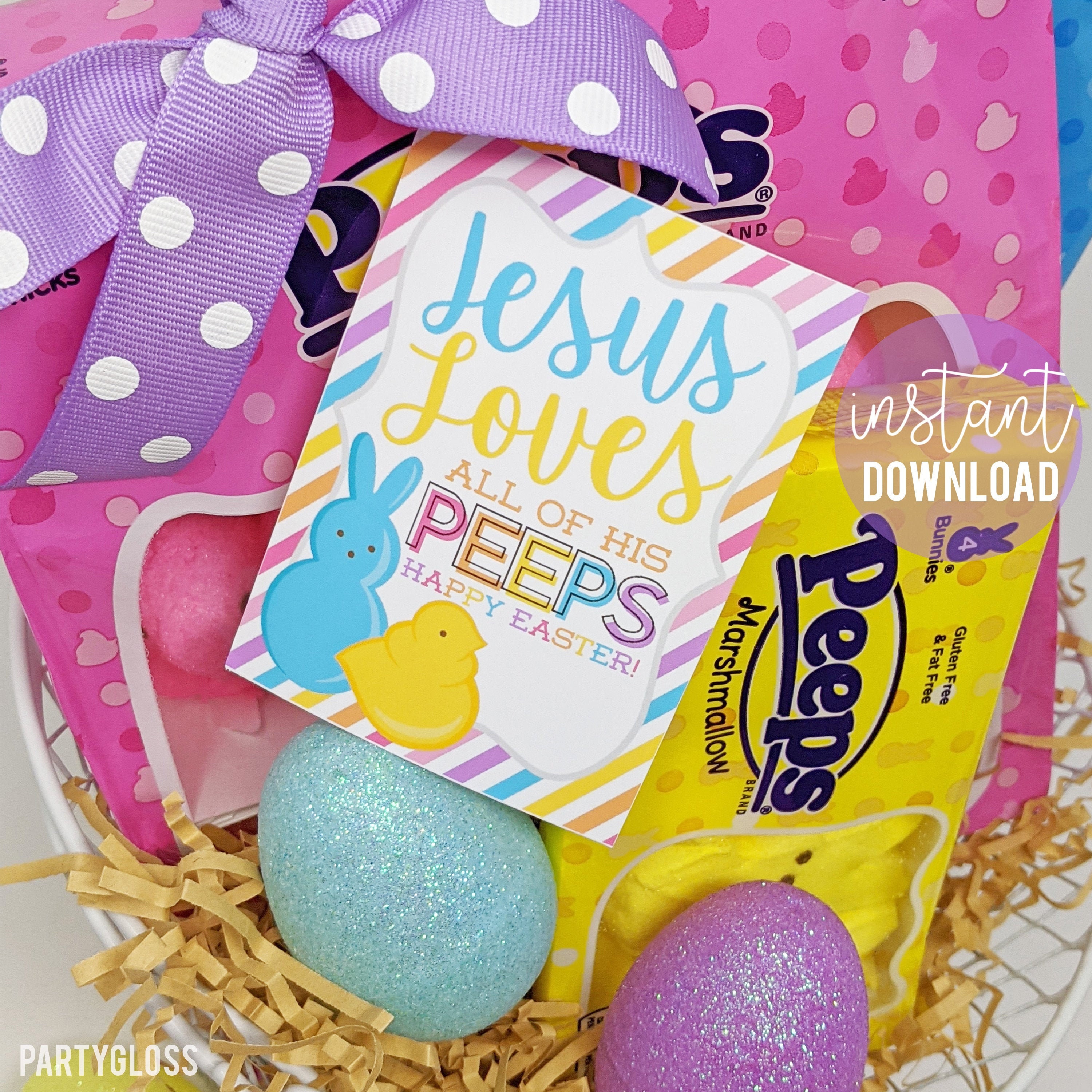 Home & Living Wall Hangings Home Décor 8.5x11” Easter Peeps Sign ...