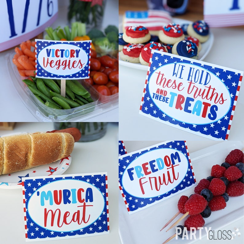 4th of July Instant Download Party Package Independence Day - Etsy