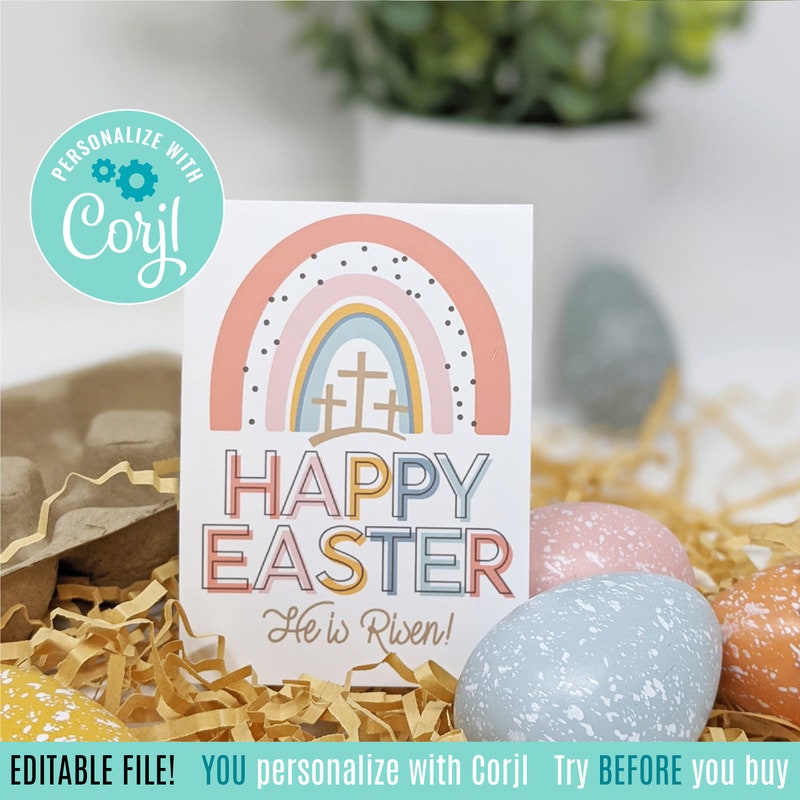Happy Easter Rainbow Svg - Etsy