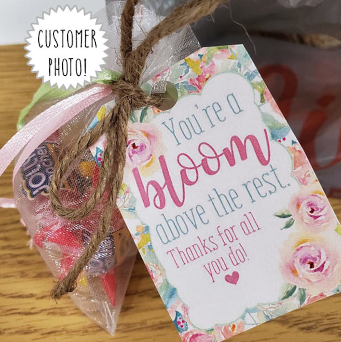 Staff Appreciation Printable Floral Gift Tags, Teacher Appreciation Tag ...