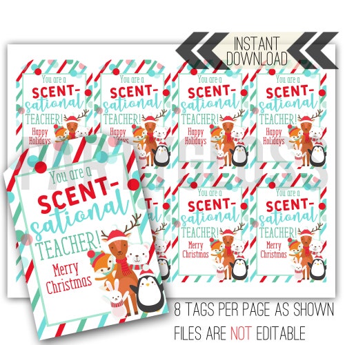 You Are Scent-sational Tag Christmas Gift Holiday Staff - Etsy