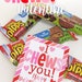 I Chews You Valentine's Day Printable Chewy Valentine Granola Bar ...