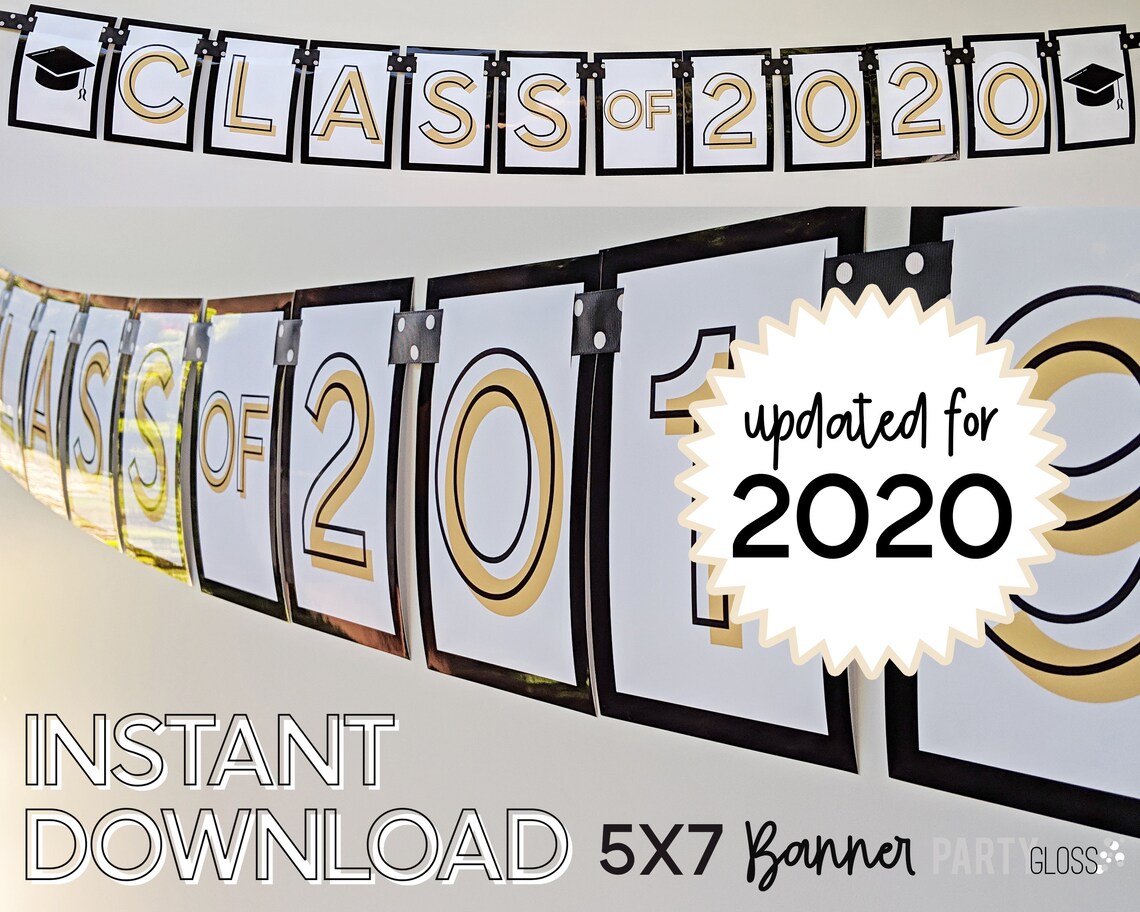 Graduation Welcome Sign Grad Party Hashtag Sign Class of - Etsy