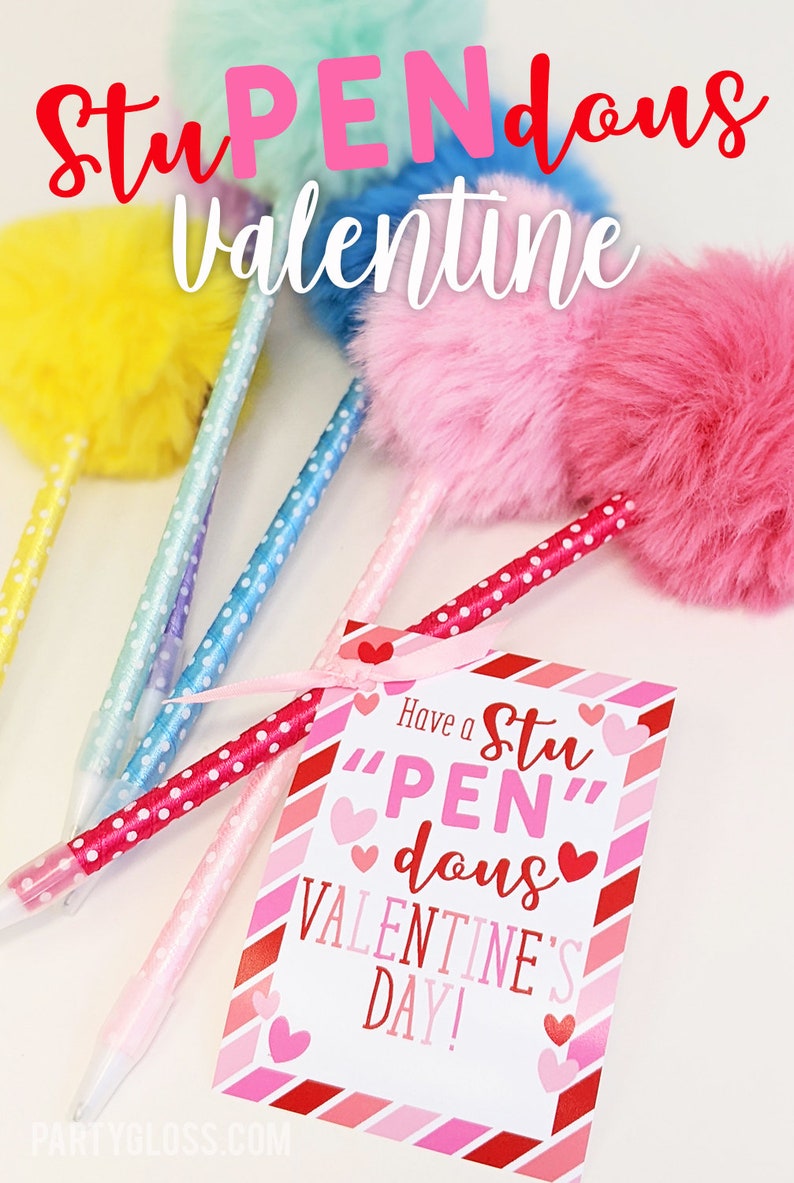 Stupendous Valentine's Day Printable Teacher Valentine Marker Pen ...