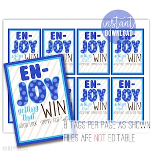 Good Luck Printable Tag | Printable Joy Team Tags | Enjoy Getting That ...