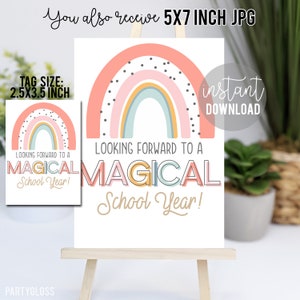Looking Forward to A Magical Year Back to School Printable Gift Tags ...