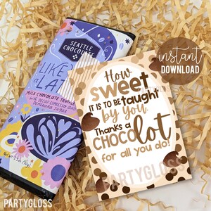 Chocolate Teacher Appreciation Printable Tag | Chocolate Printable ...