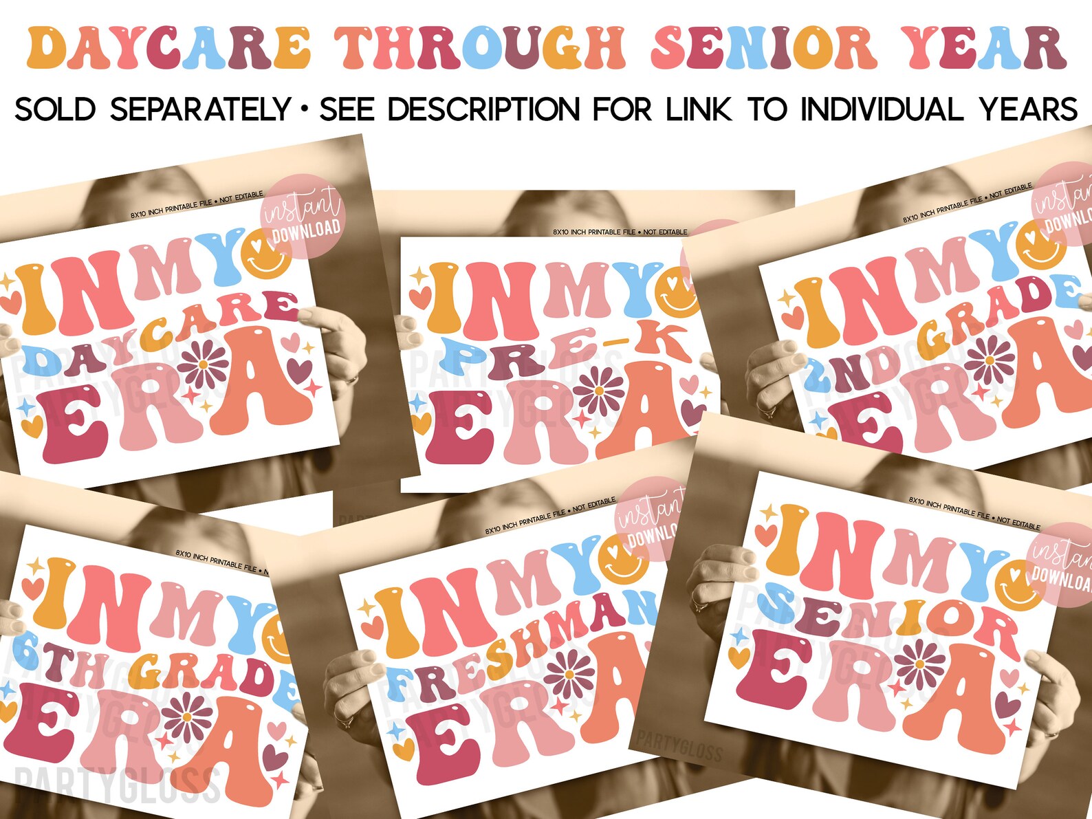 6th Grade First Day of School Printable Sign, 6th Grade Back to School ...