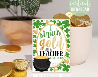 St. Patrick's Day Gift Tag Printable / St. Patrick's - Etsy