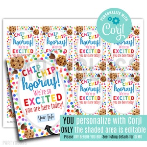 Editable Cheer Away Team Welcome Printable Tag | Chip Chip Hooray ...