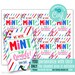 Editable Mint Valentine's Day Printable Tags Peppermint Valentine Gum ...
