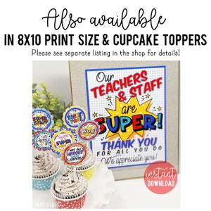 Teacher Appreciation Printable Tag | Super Hero Tags | Teacher Tags ...