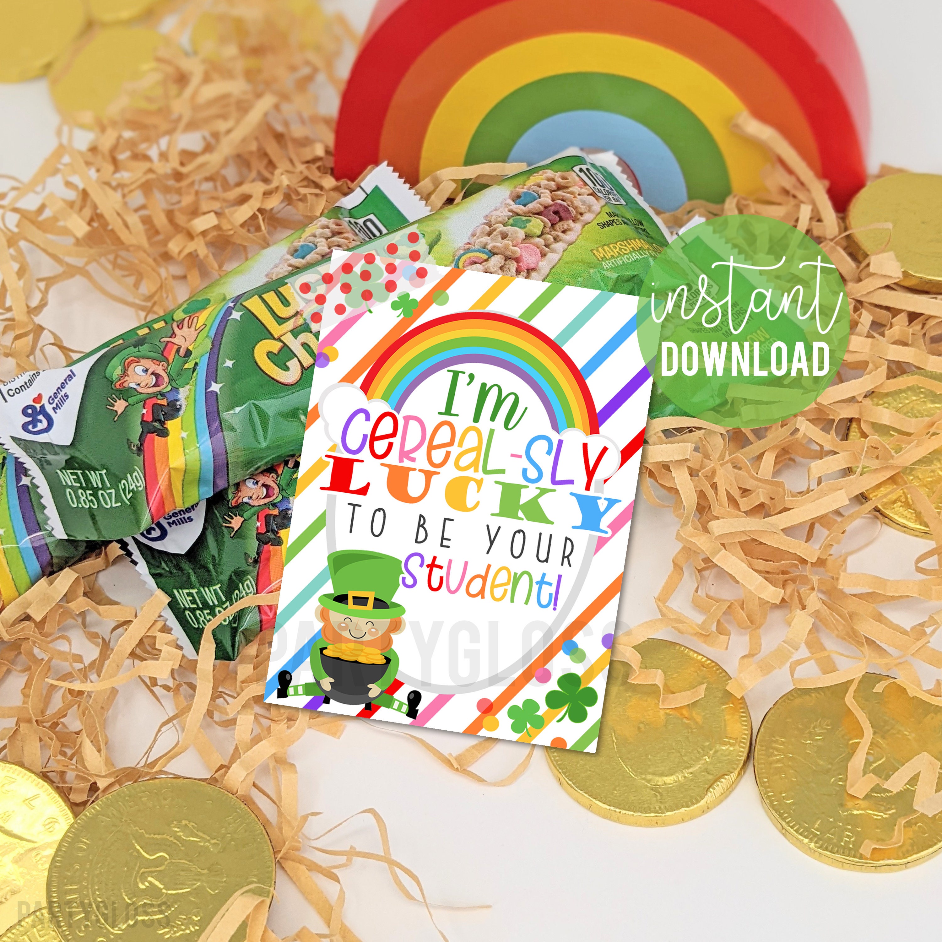 Teacher Appreciation St. Patrick's Day Printable Tags, Lucky to Be Your ...