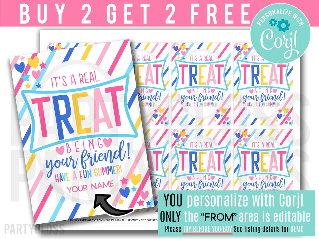 Editable Rice Treat End of Year Printable Tags, Crispy Marshmallow Bars ...