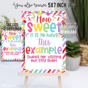 Teacher Appreciation Printable Gift Tags, How Sweet It is to Be Taught ...