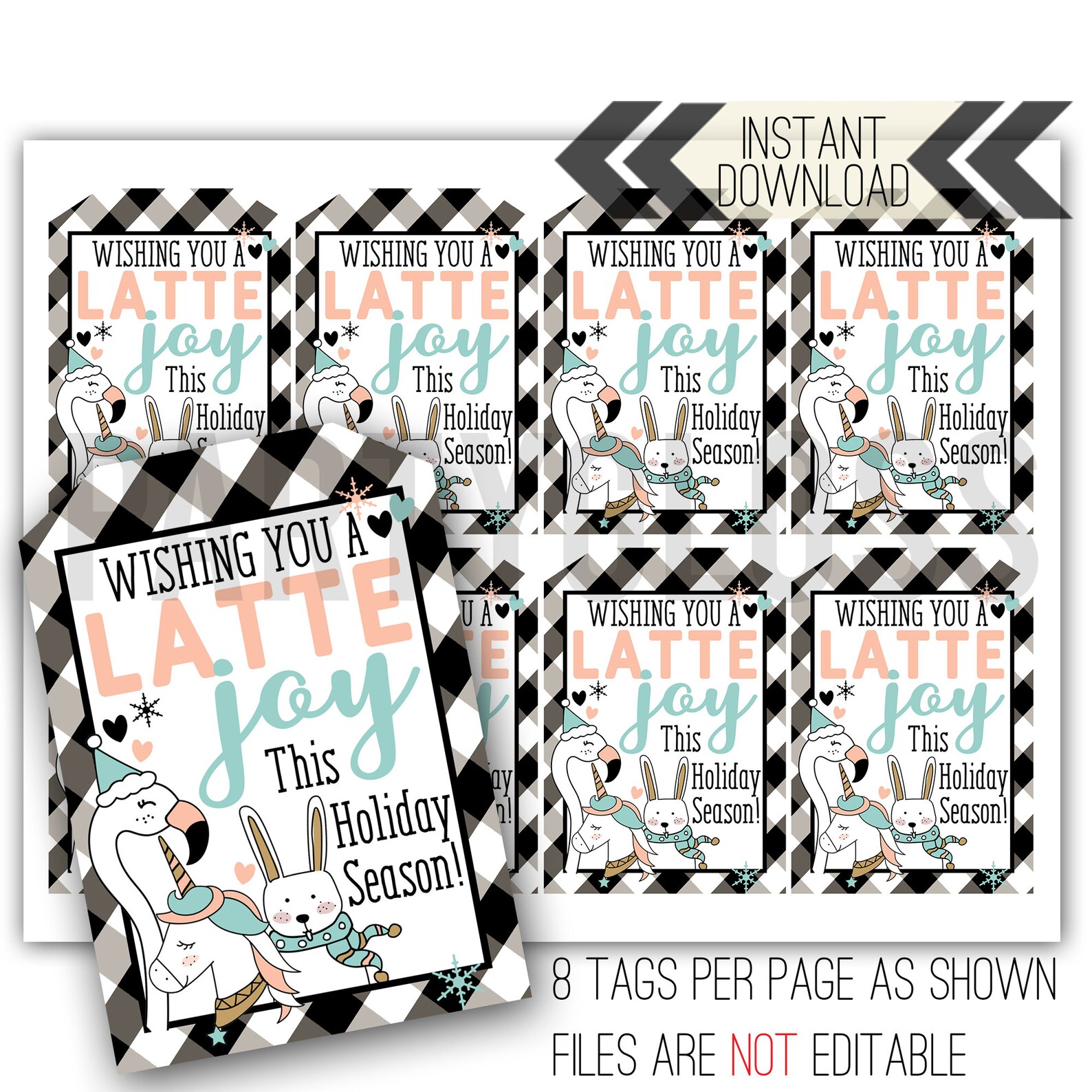 Teacher Christmas Gift Printable Tag | Christmas Staff Gift | Holiday ...