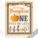 Pumpkin Party Printable Sign Pumpkin Welcome Sign Fall Door Sign Fall ...