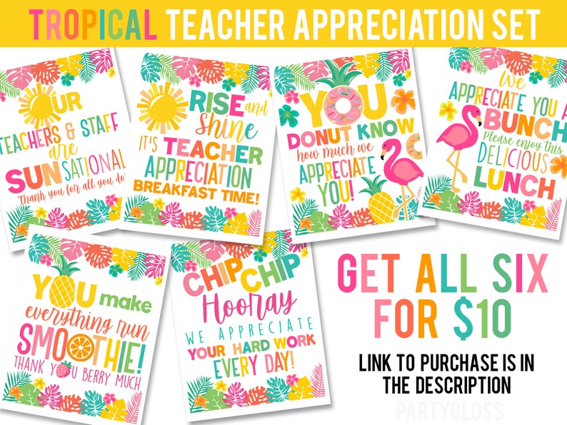 Teacher Appreciation 8x10 Printable Lunch for Staff School - Etsy
