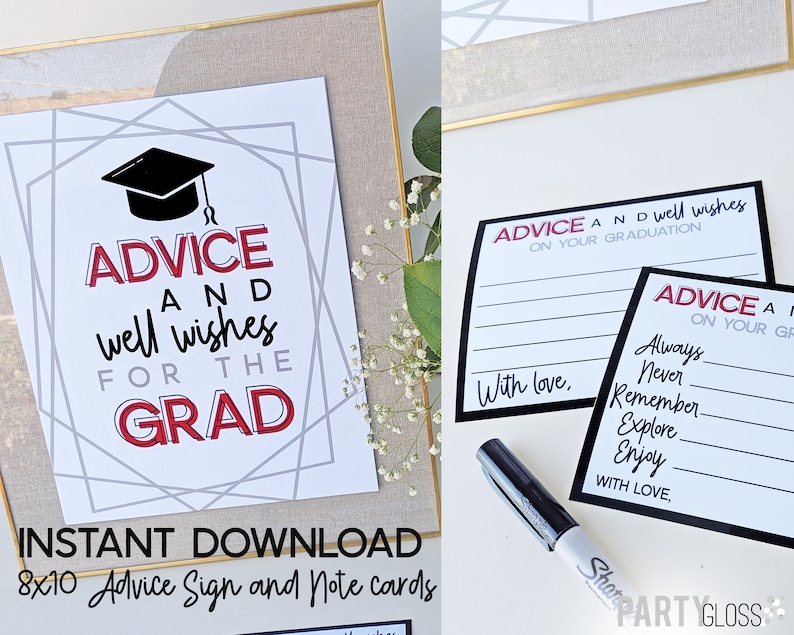 Graduation Printable Package Grad Party Decor Class of - Etsy