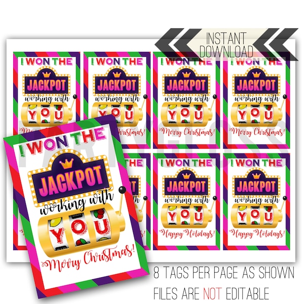 Lotto Christmas Tag - Etsy