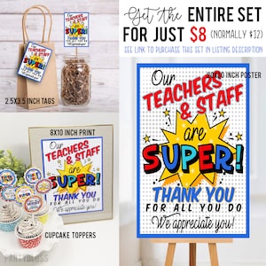 Teacher Appreciation Printable Tag | Super Hero Tags | Teacher Tags ...