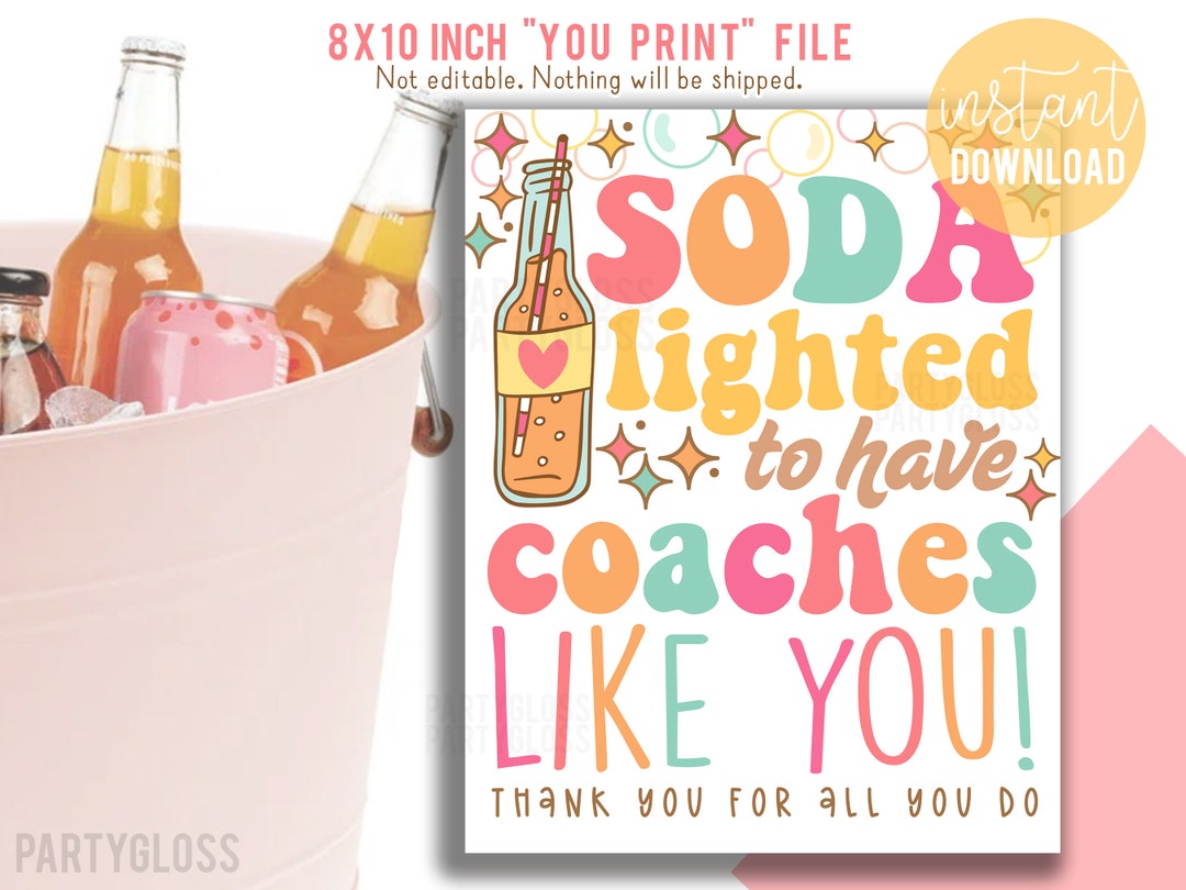 Coach Appreciation Print, Coaches Like You School Staff Office Lunch ...