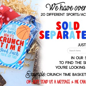 Editable Cross Country Crunch Time Good Luck Printable Gift Tags ...