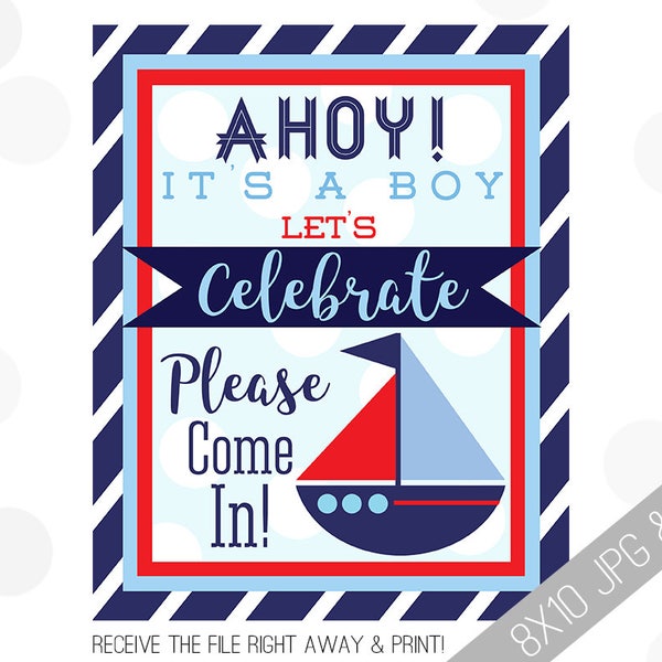 Ahoy Sign - Etsy