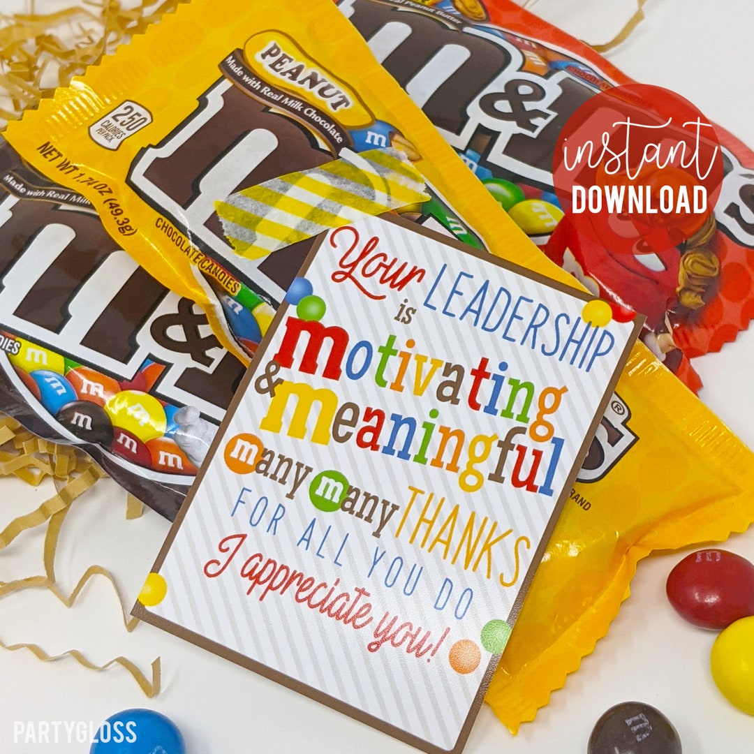 Leadership Appreciation Printable Gift Tags School Principal - Etsy