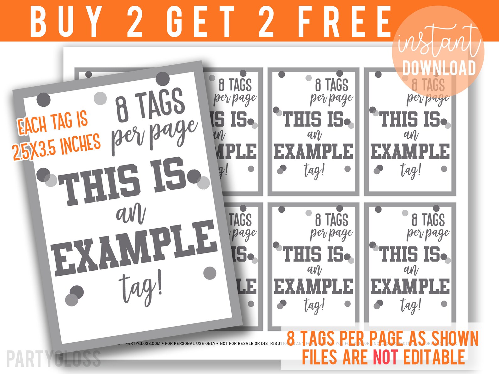 Orange Cheer Good Luck Printable Tags, Quench Your Thirst for Victory ...