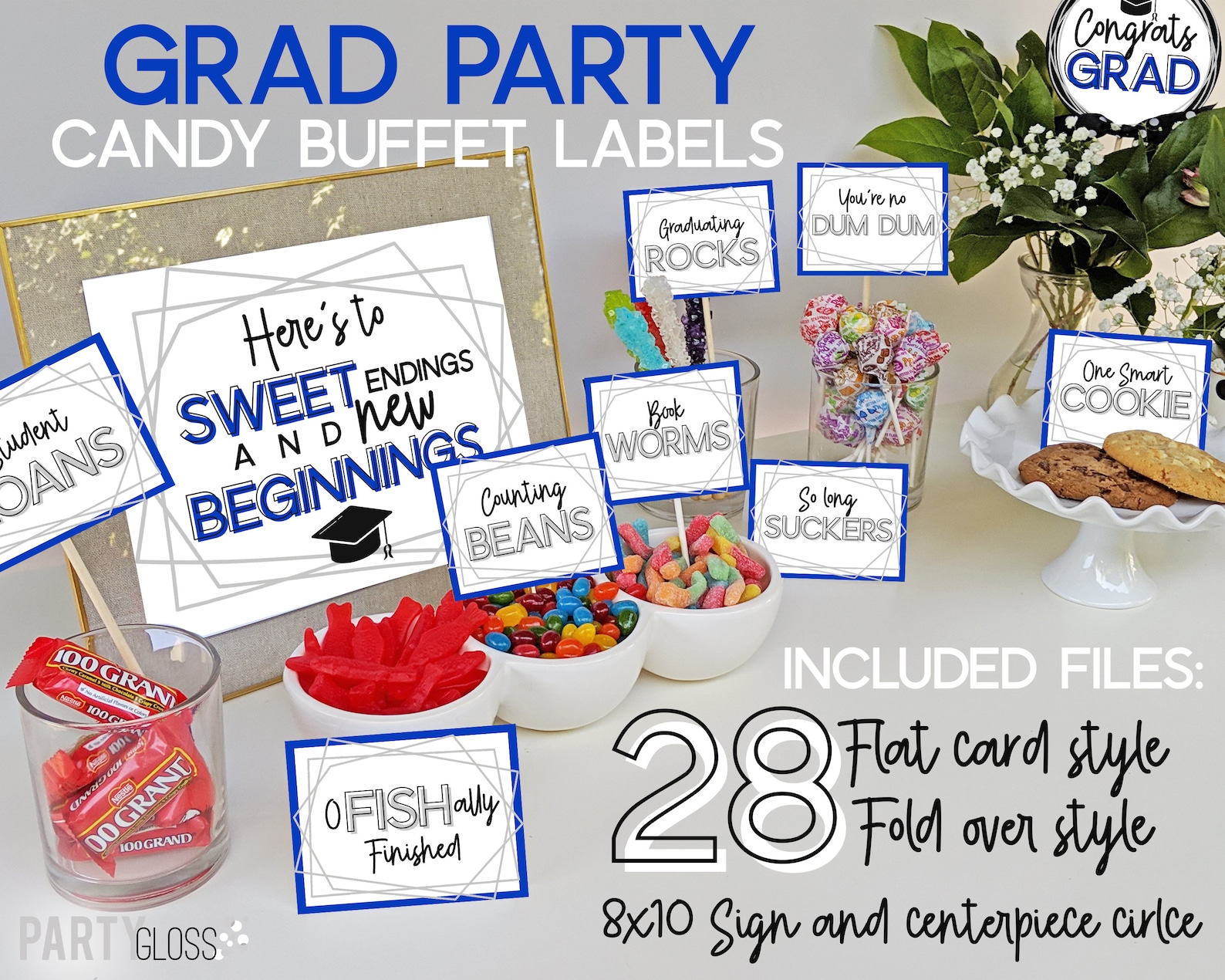 Graduation Candy Buffet Labels Candy Bar Labels Grad Party - Etsy