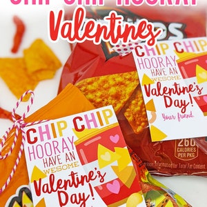 Valentine's Day Bag of Chips Printable Gift Tags Chip Chip Hooray ...