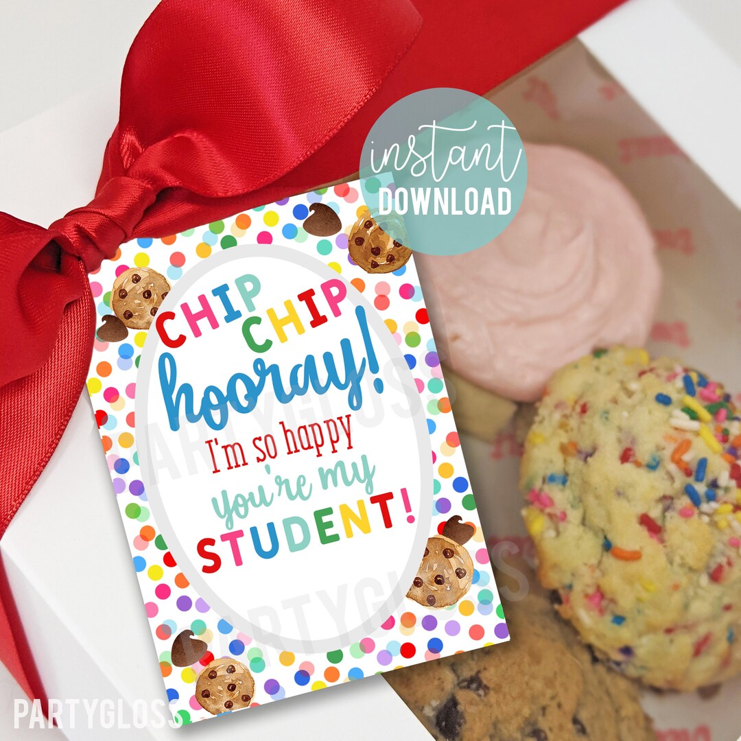 Chip Chip Hooray Back to School Printable Gift Tags First Day of School ...