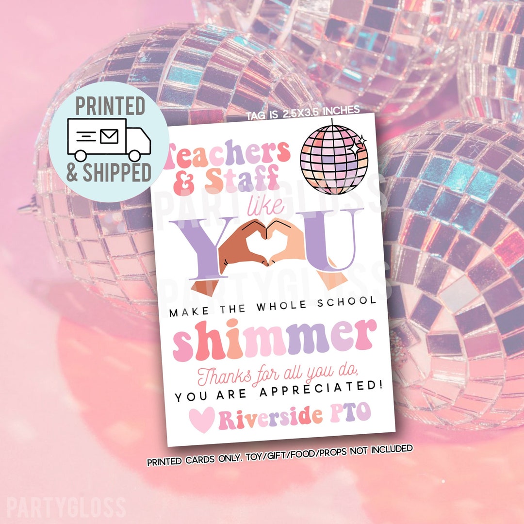 Printed, Cut & Shipped Teacher Appreciation Gift Tags, You Make the ...