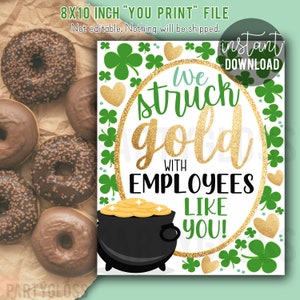 Employee Appreciation Printable Sign, Staff Appreciation, Employee ...