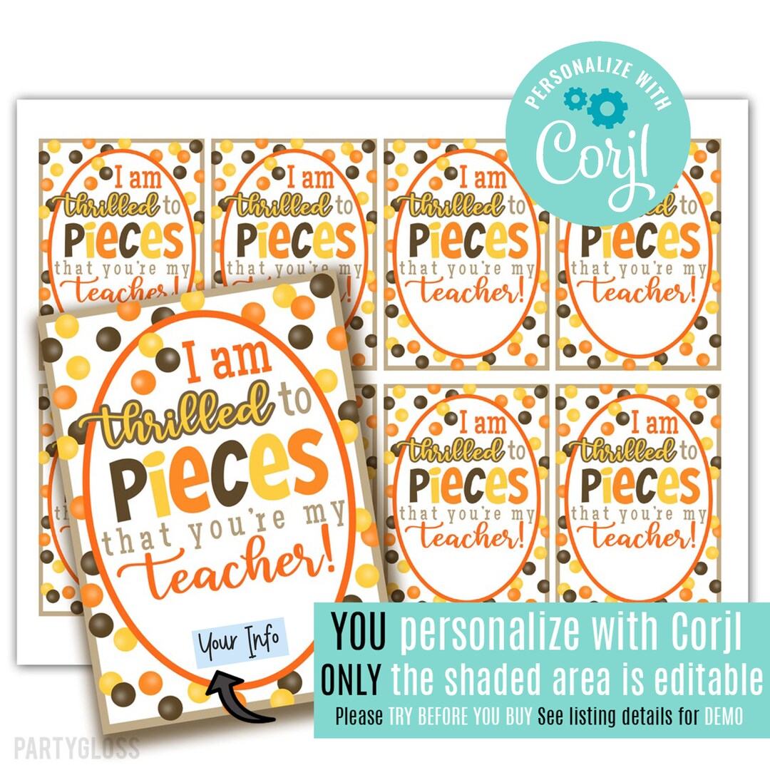 Editable Teacher Appreciation Printable Gift Tags, Teachers Treat Tag ...