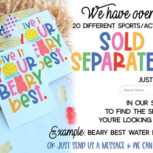 Editable Dance Give It Your Beary Best Good Luck Printable Gift Tags ...