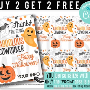 Editable Coworker Appreciation Happy Halloween Printable Gift Tags ...