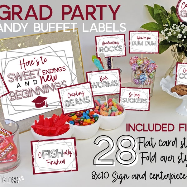 Candy Buffet Labels - Etsy